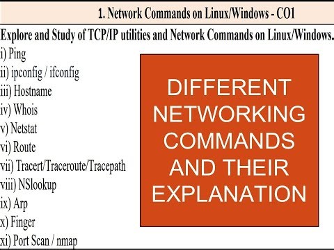 PING,IPCONFIG,HOSTNAME,WHOIS,NETSTAT,ROUTE,TRACERT,NSLOOKUP,ARP,FINGER,NMAP NETWORKING COMMANDS