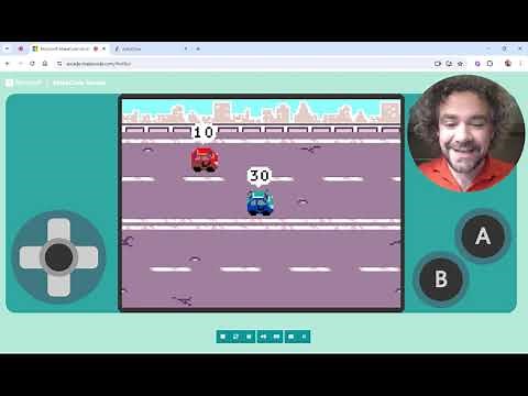 Lesson 9 Building Velocity and Acceleration in a Racing Game with MakeCode Arcade