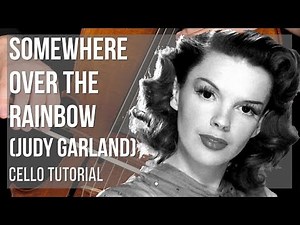 How to play Somewhere Over The Rainbow by Judy Garland on Cello (Tutorial)