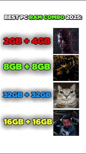 BEST PC RAM COMBO 2025 #shorts #pcgaming #pc #graphicscard #gpu #gaming #comparison