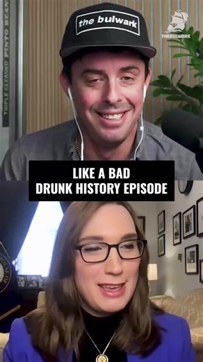 "It was like a bad and inaccurate episode of Drunk History. It was unhinged. It was his classic rambling mess, but a classic rambling mess that has real consequences." @sarahemcbride talks Greenland and Trump's speech with @timmillergram on today's Bulwark Podcast | The Bulwark