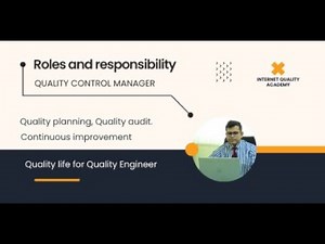 Quality manager roles and responsibilities