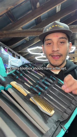 A good file set is one of those tools that ends up being useful all the time. Perfect for cleaning up metal edges, shaping parts, deburring bolts, or detail work that power tools can’t reach. Solid addition to any garage or DIY toolbox. #GarageTools #ToolTok #MechanicTools #DIYTools #HandTools