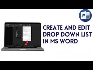 How To Create And Edit Drop Down List In Ms Word (2025)