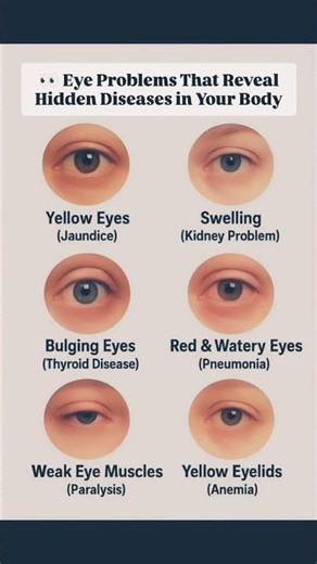 👀 Eye Problems That Reveal Hidden Diseases in Your Body #EyeHealth