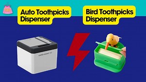 (A)Auto Toothpick Dispenser vs (B)Bird Toothpick Dispenser which one do you prefer? *this is a fun family product review video. Happy weekend fam! 😍 | Pakupakiss