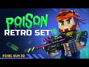 Poison Retro Set Add-on for Pixel Gun 3D | Gameplay Showcase
