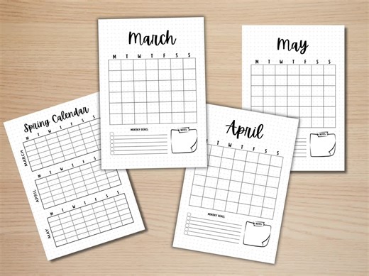 Spring Journal Bundle - PRINTABLE Spring Planner - 17 Journal Pages - Spring Bucket List - Spring Activities - Spring Journal Template - Etsy