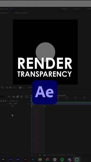 Cómo renderizar animaciones con fondo transparente