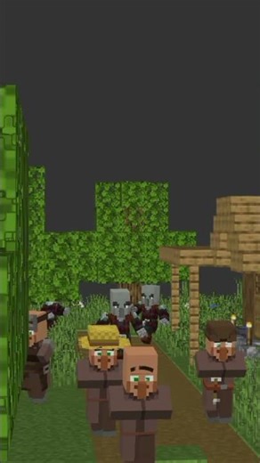 raid Minecraft animation #minecraft #animation