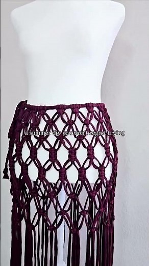 Make your own macramé skirt with our DIY kit designed by the Rachel of @cord_plus_quartz #shorts