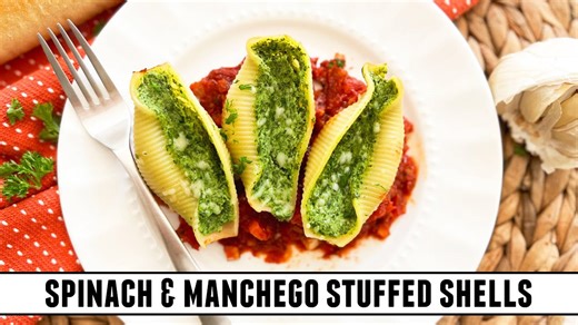 Spinach & manchego-stuffed shells | Easy and delicious pasta recipe