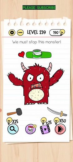 BRAIN TEST LEVEL 239 WALKTHROUGH WITH COMMENTARY