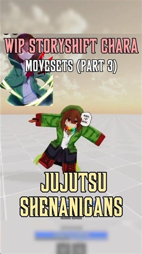 WIP StoryShift Chara Skill (Part 3) | jujutsu shenanigans skill builder #jujutsushenanigans #roblox