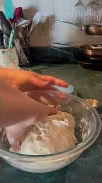 Step 2 in dough prep