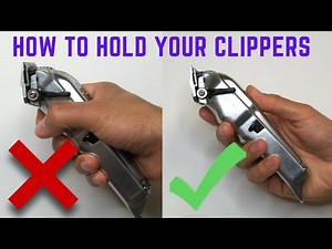 How To Hold Your Clippers And Use Lever To Fade Hair