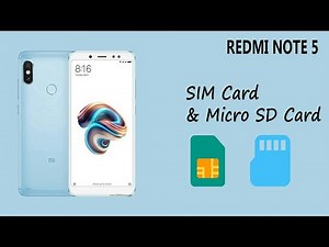 Redmi Note 5 Pro / Note 5 - How to insert Sim card and & Memory Card