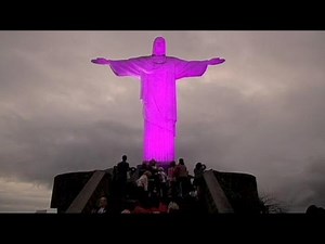 Brazilian Christ turns pink