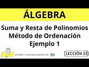 How to Add and Subtract Polynomials: Ordering Method 🚀➕➖🧮 (Example 1) | Basic Algebra | Lesson 23