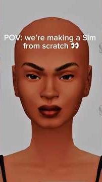 Making a Sim from Scratch 🔥#the #sims4 #challenge #fyp #viral #thesims4cas #trending