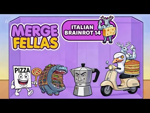 Merge Fellas Italian Brainrot 13 Gameplay MAX LEVEL 1 Secrets Revealed! Walkthrough New Update