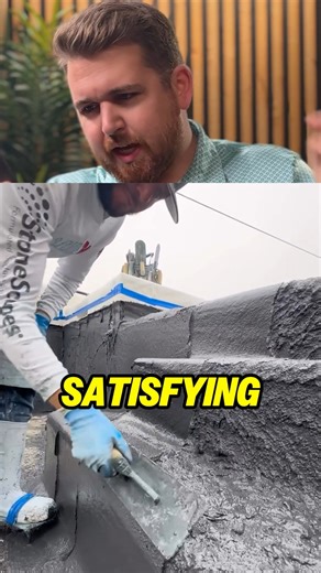 Brad’s watching pros finish a concrete pool—those smooth trowel passes are straight-up video ASMR. So satisfying. #videoviralシ #videoasmr #asmrvideo #poolside #homerenovation | Home Love Projects | Facebook