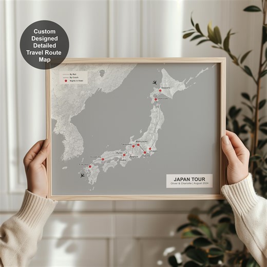 Custom World Travel Route Map Print – Personalized Road Trip Journey Map, Geography Wall Art Poster (digital Download) - Etsy New Zealand