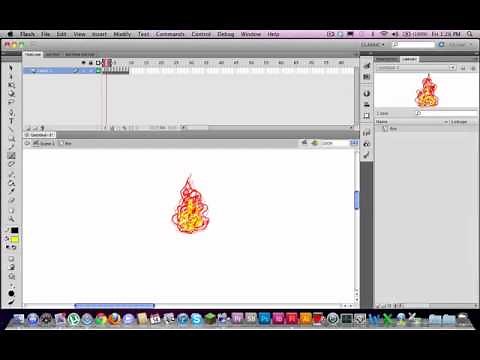 Create a torch fire loop effect under 8 minutes in Adobe Flash