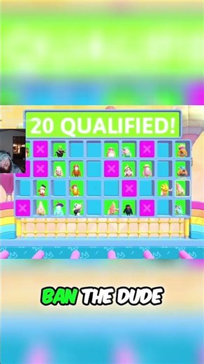 Fall Guys Streamer's CRAZY Reactions - You Won't Believe This! #shorts