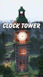 Minecraft Clock Tower #minecraft #minecraftbuilding #minecrafttutorial #fyp