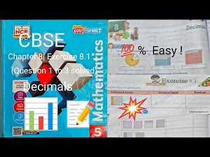 Class 5 Maths | Chapter 8 Decimals | Exercise 8.1 (Q1 to Q3) | CBSE Solutions