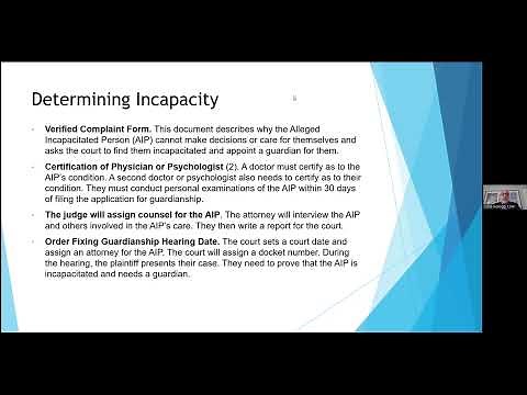 Guardianship for Incapacitated Adults