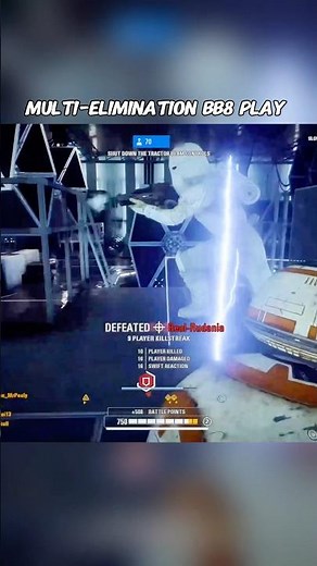 bb8 multi-elimination play | swbf2 #starwars #viral