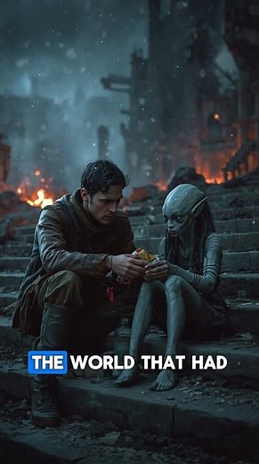 The Human Who Fed an Alien in the Ashes | HFY Sci-Fi Short#hfy #aliengirl #scifiromance #scifistory