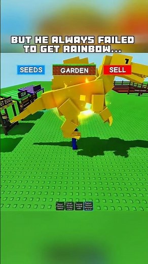 This Guy Got Double Rainbow On Spinosaurus...💀☠️ #shorts #growagarden #growagardenroblox #roblox