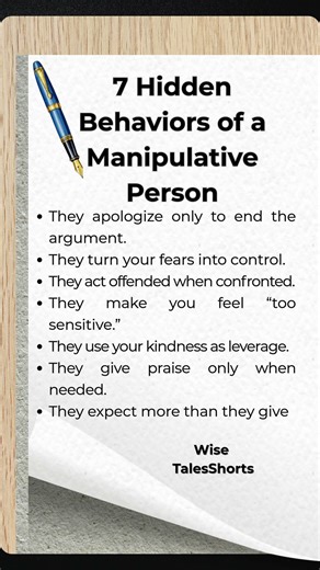7 Hidden Signs of a Manipulator! 😱 #shorts