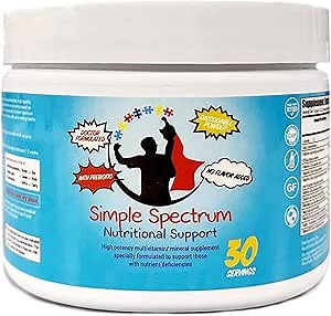 Simple Spectrum Vitamin Supplement, Nutritional Support, No Added Sugars or Artificial Ingredients