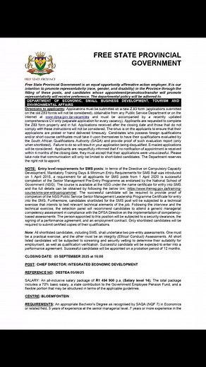 9.2K views · 15 reactions | Free State Department of Economic, Small...