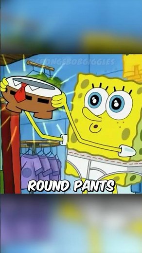 Spongebob with Round Pants?! 😳🤨 #spongebob