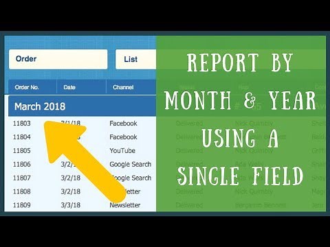 FileMaker group report by month & year with a single field! | Beginner Tutorial | FileMaker For You