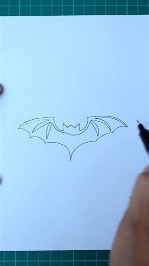 20K views · 49 reactions | Draw a Bat in One Line  Creative Halloween Art Challenge #fblifestyle | Creative Art & Craft Ideas | Facebook