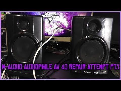 M-Audio Studiophile AV 40 Speaker Repair *Part 1*