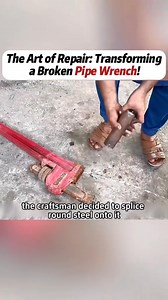112K views · 1K reactions | The beauty of restoration! A broken pipe wrench, now a tool of innovation. #tools #pipewrench #MonkeyWrench #restoration #craftsmanship #amazing | DatBeasguy Gaming | Facebook