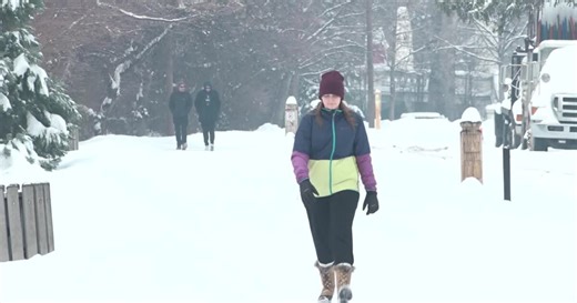 Walk with caution, don't slip!