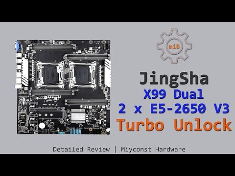 🇬🇧 Turbo Boost Unlock on JingSha X99 Dual LGA 2011-3 with two E5-2650 V3