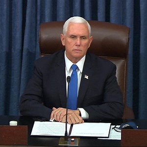 58K views · 1.1K reactions | The Senate reconvened Wednesday to certify states’ Electoral College votes after a pro-Trump mob stormed the U.S. Capitol. “Violence never wins. Freedom wins, and this is still the people’s house,” said Vice President Pence https://ti.me/38nNsgt | TIME | Facebook