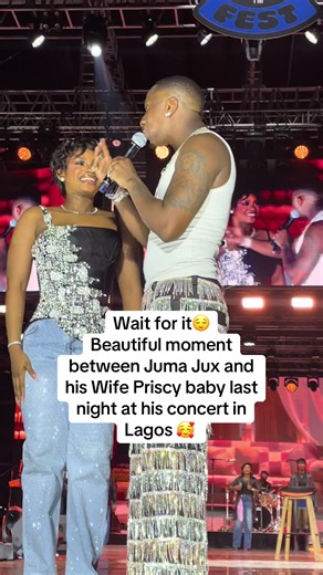 Juma Jux's Magical Concert Moment with Wife in Lagos