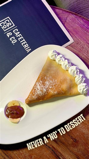 Cafeteria & Co on Instagram: "Full plate? Yes. No space? Maybe. Room for dessert? Always. 🍰😌 That’s just how it works at @cafeteria_co ❤️✨"