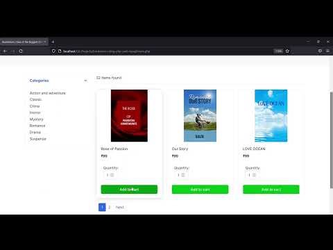 Bookstore | E-Commerce Web Application Using PHP and MySQL #phpprojecrs #miniprojects #cseprojects