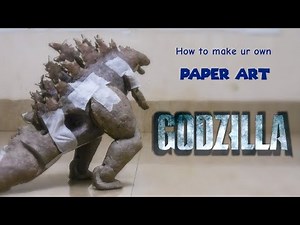How to make GODZILLA action figure | Paper Art | Part 2